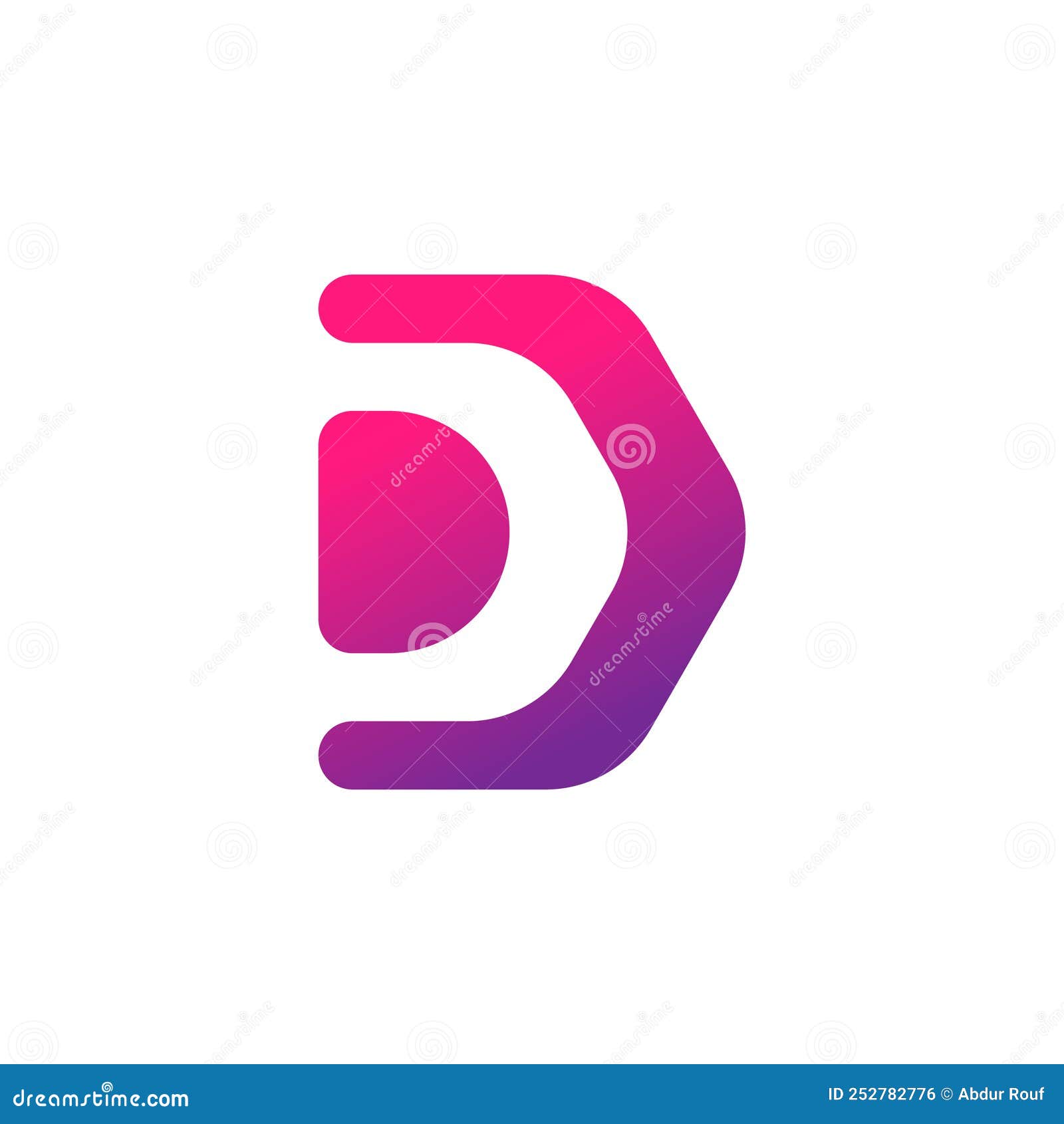Lettre D Design De Logo Moderne Illustration de Vecteur - Illustration ...