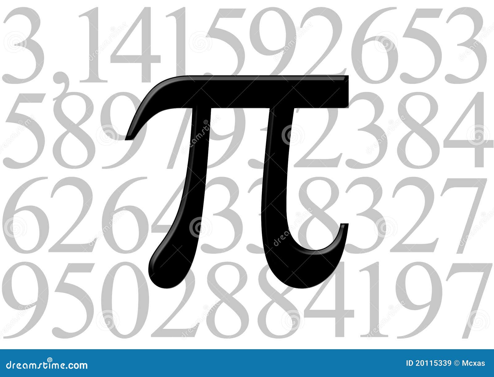 Lettre De Pi Sur La Valeur De Numéro Illustration Stock - Illustration ...