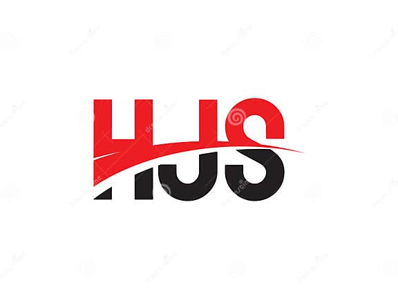 Lettre Hjs Logo Initial Dessin Vectoriel Illustration de Vecteur ...
