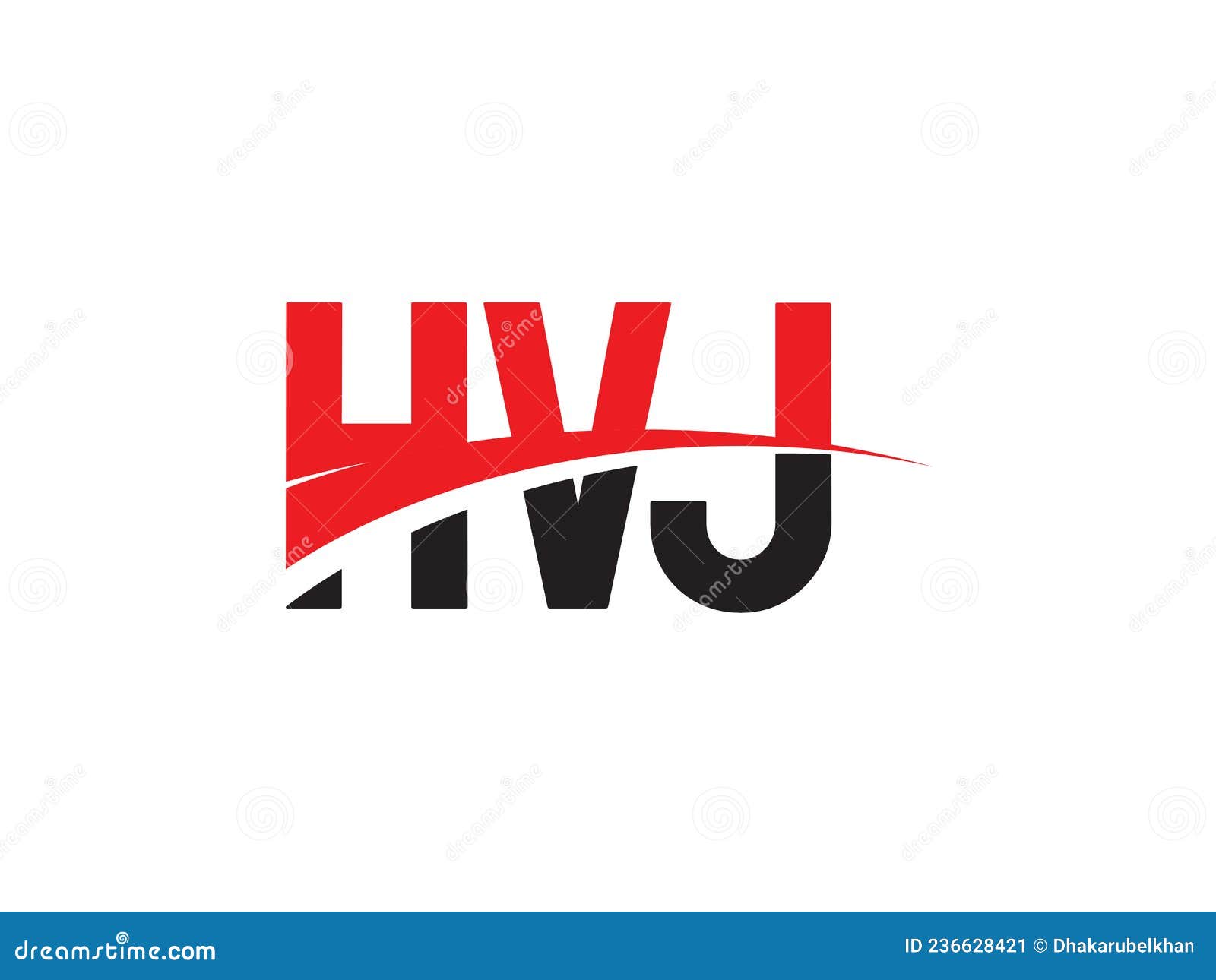 Lettre Hvj Logo Initial Dessin Vectoriel Illustration de Vecteur ...