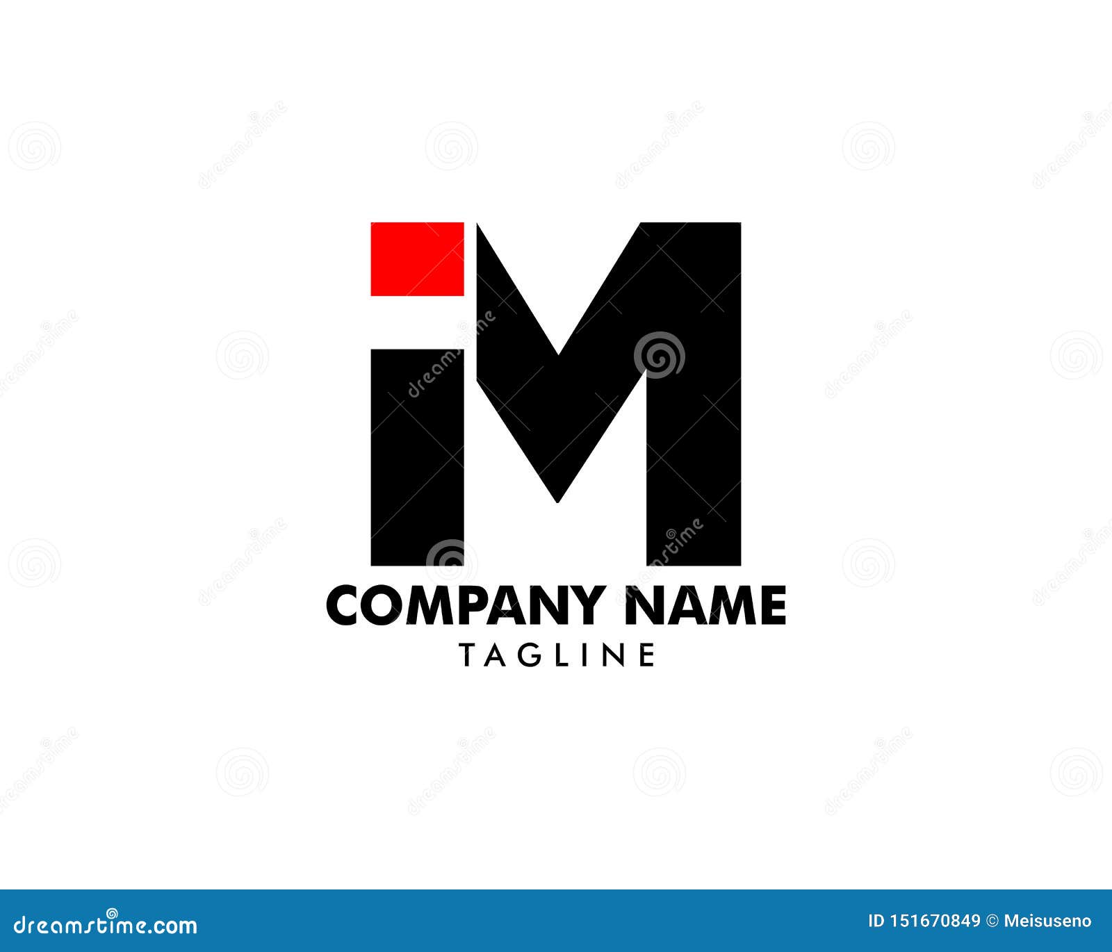 Lettre Initiale IM Logo Template Design Illustration de Vecteur ...
