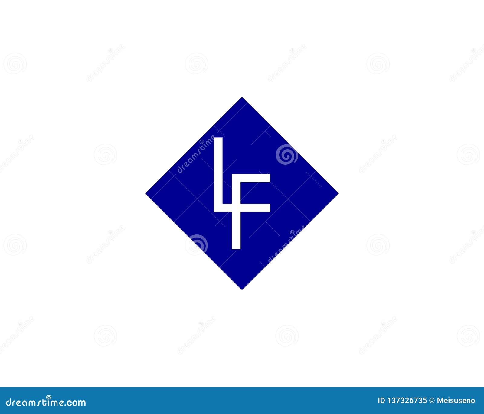 Lettre Initiale LF Logo Template Design Illustration de Vecteur ...