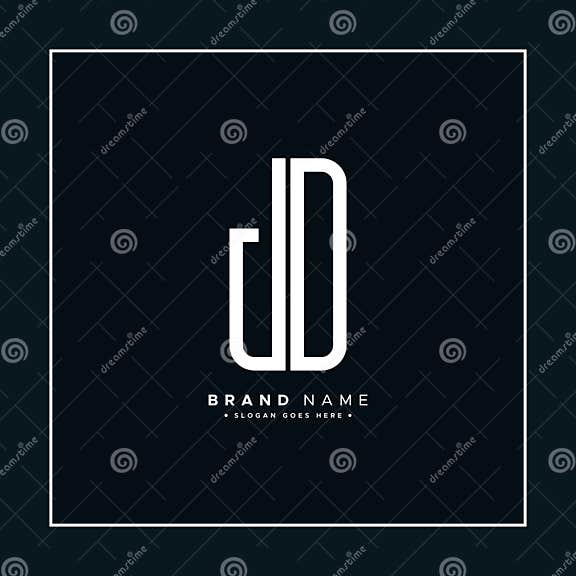 Lettre Initiale Logo Jd Simple Alphabet Logo Illustration de Vecteur ...