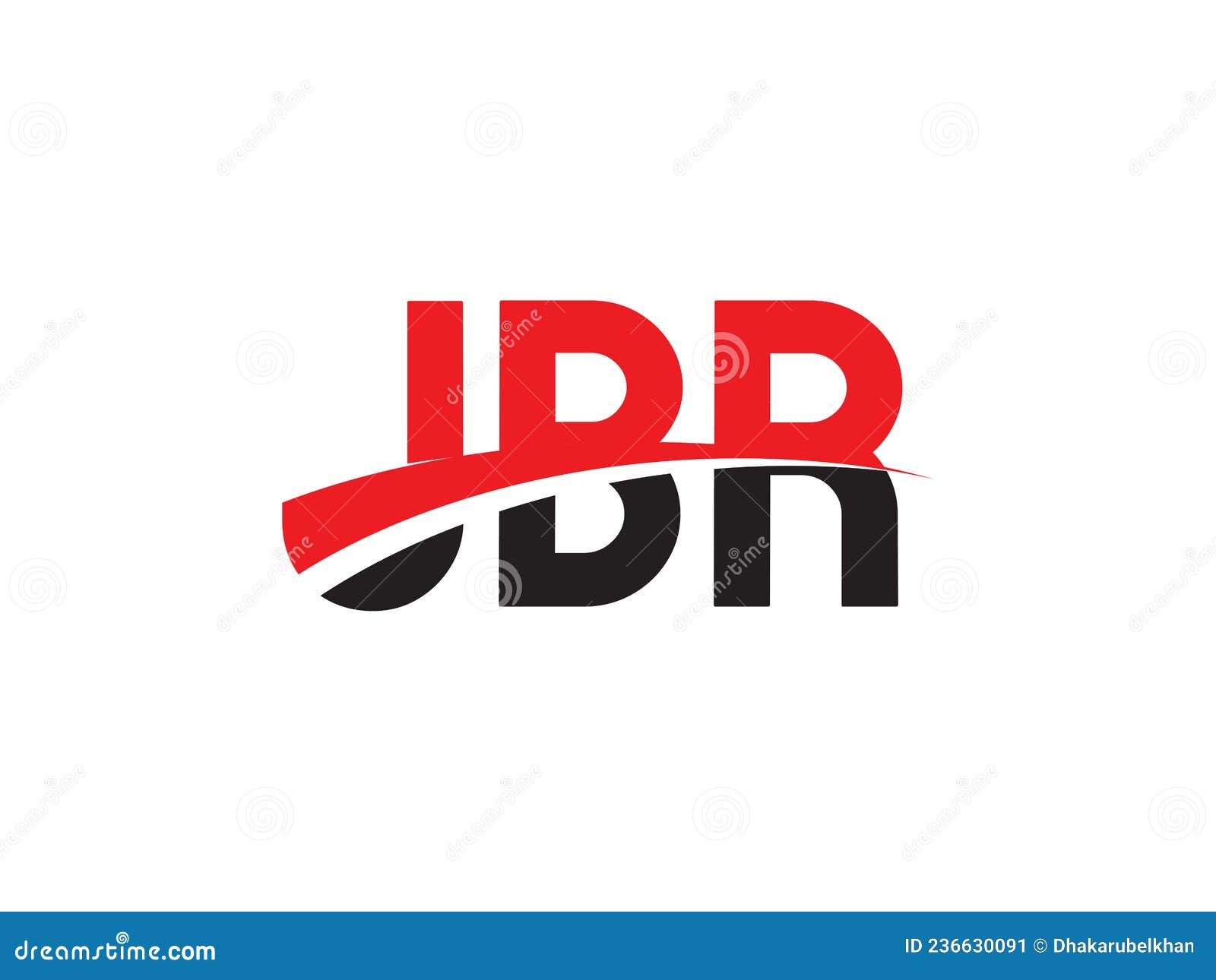 Lettre Jbr Logo Initial Dessin Vectoriel Illustration de Vecteur ...