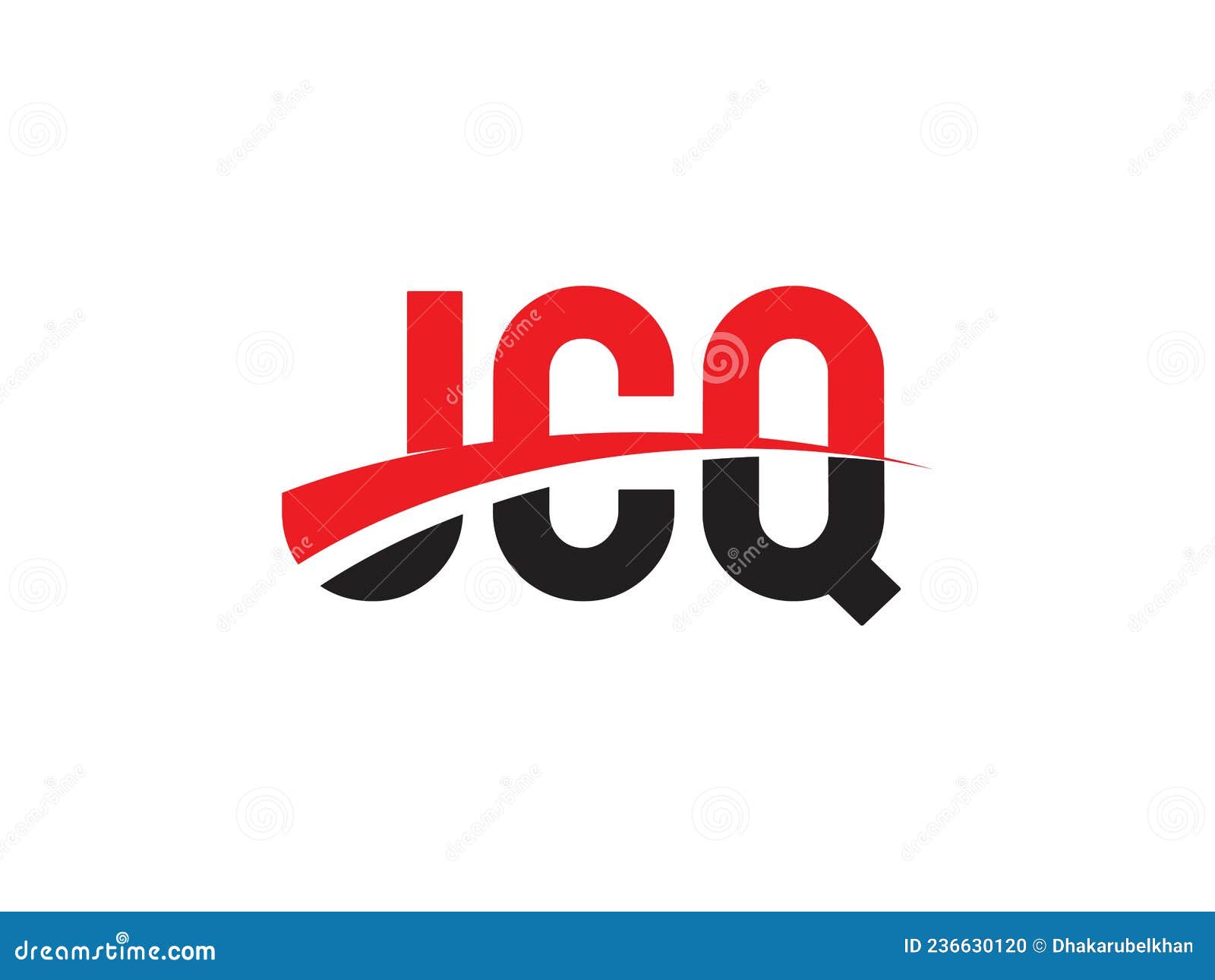 Lettre Jcq Logo Initial Dessin Vectoriel Illustration de Vecteur ...