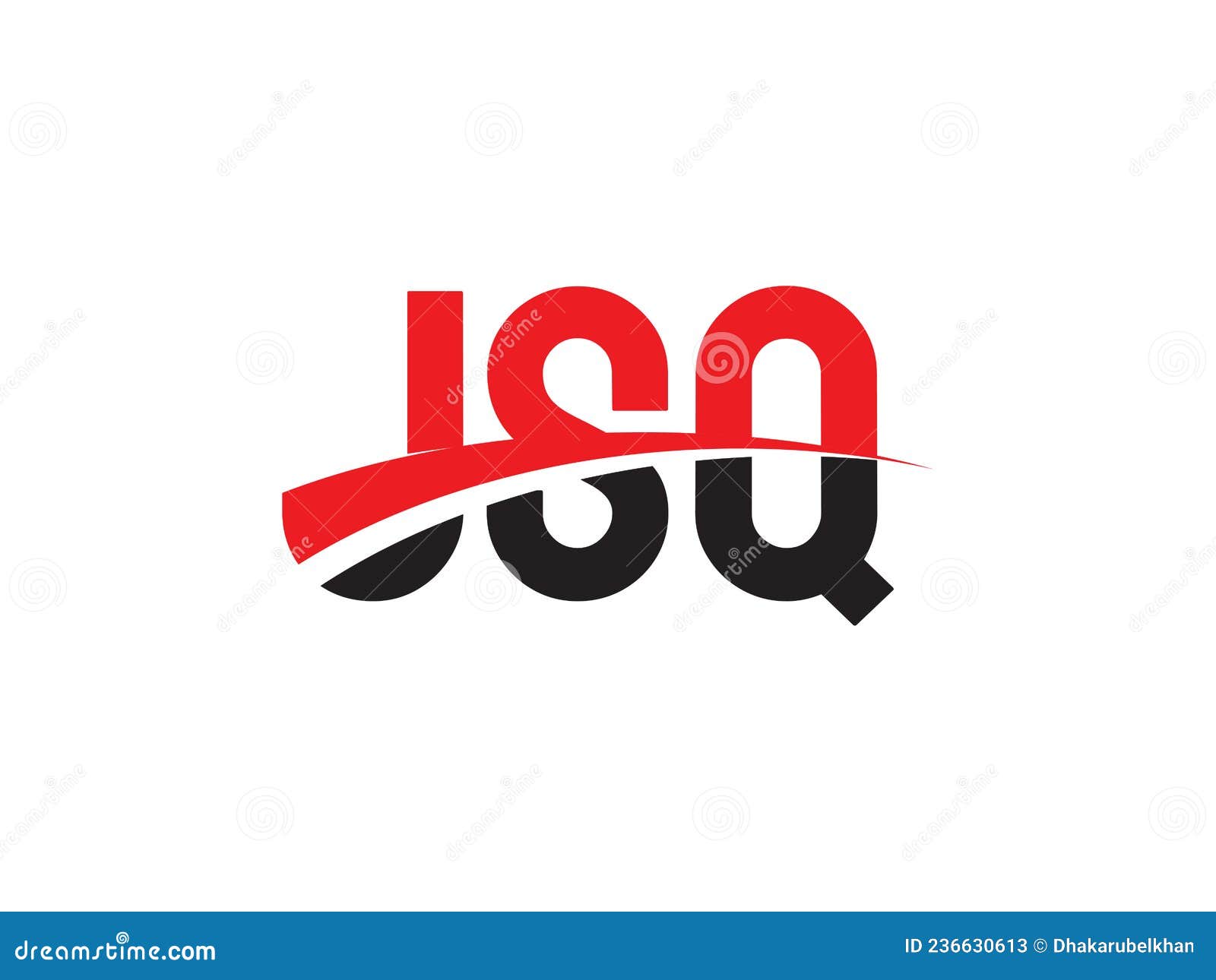 Lettre Jsq Logo Initial Dessin Vectoriel Illustration de Vecteur ...
