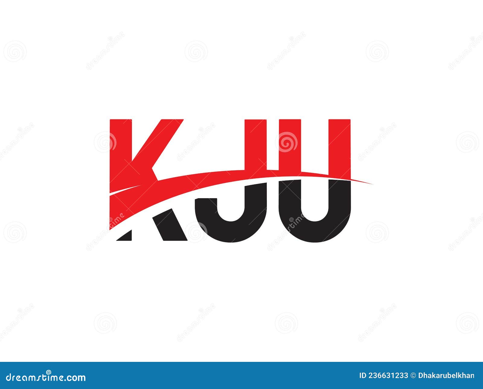 Lettre Kju Logo Initial Dessin Vectoriel Illustration de Vecteur ...