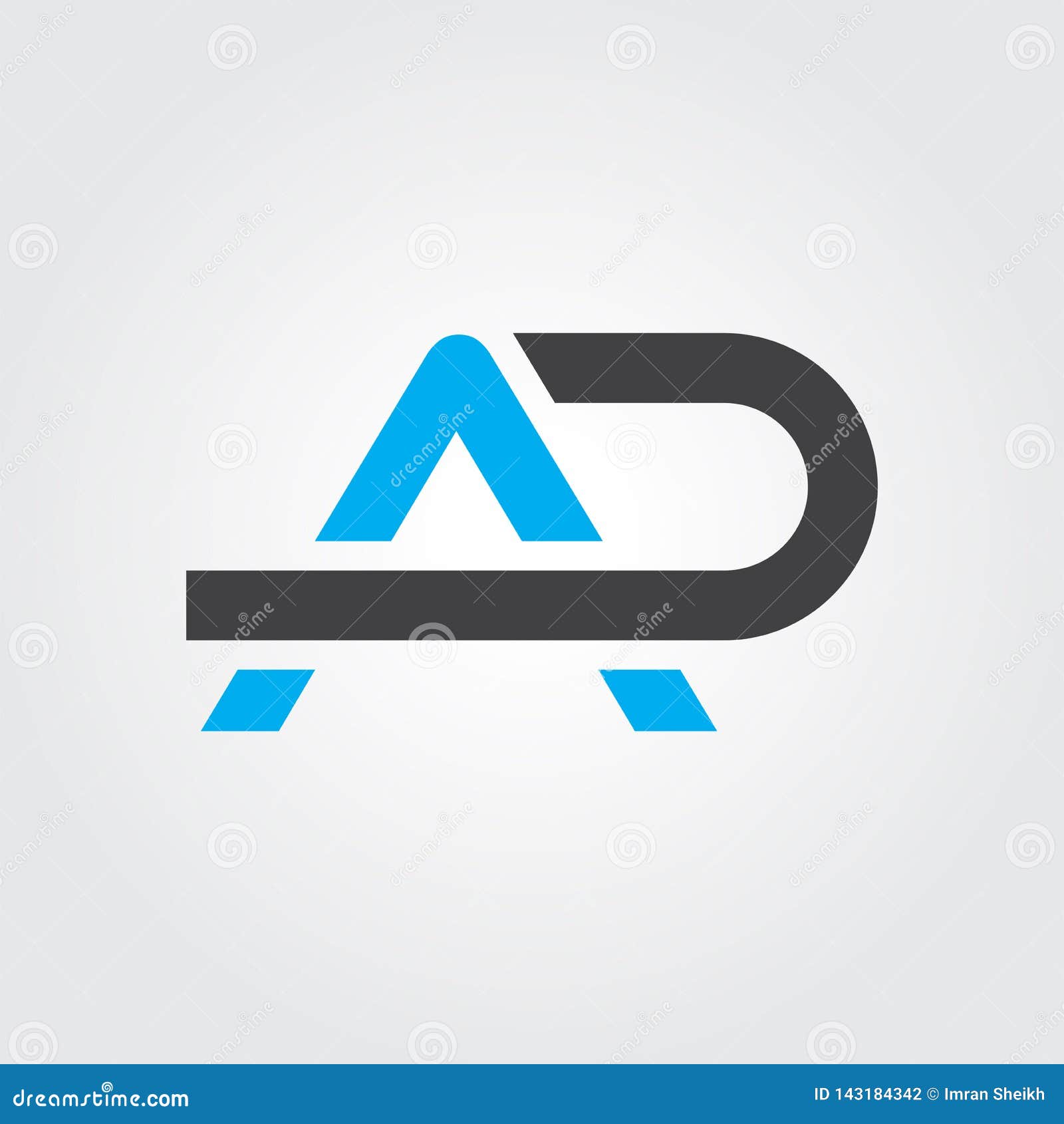 Lettre Logo Design D'ANNONCE Illustration de Vecteur - Illustration du ...