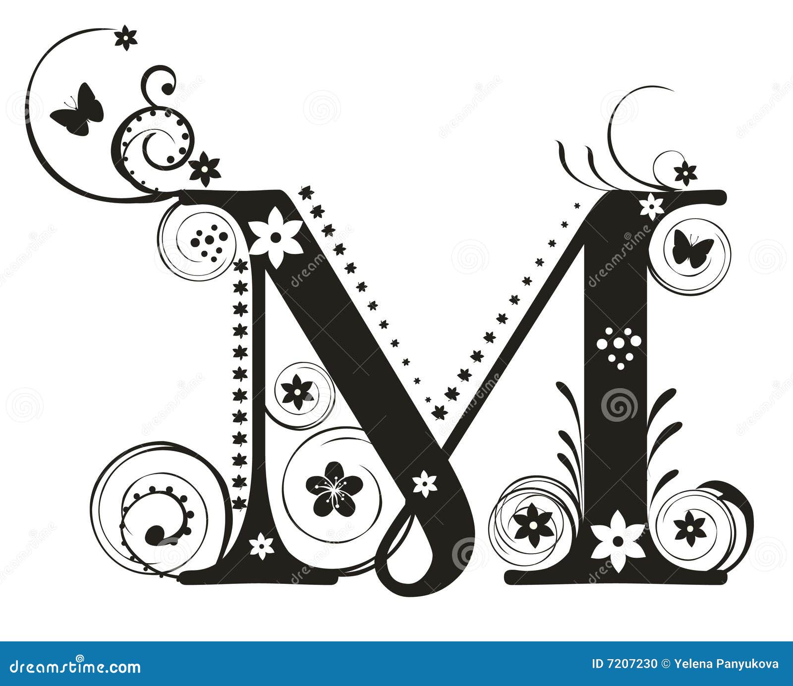 Lettre M illustration de vecteur. Illustration du éducation - 7207230