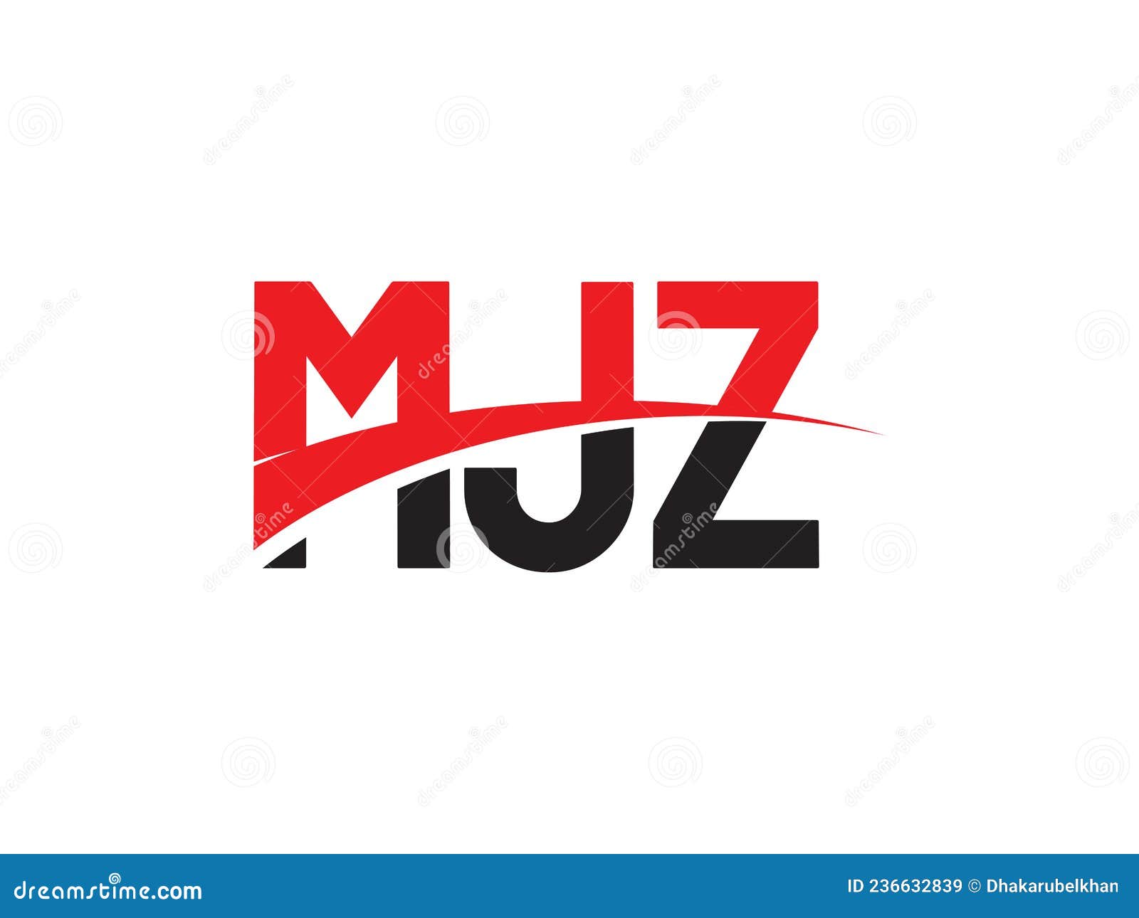 Lettre Mjz Conception Initiale Du Logo Illustration de Vecteur ...