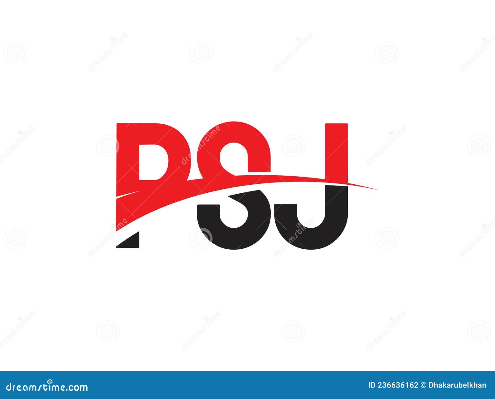 Lettre Psj Logo Initial Dessin Vectoriel Illustration de Vecteur ...