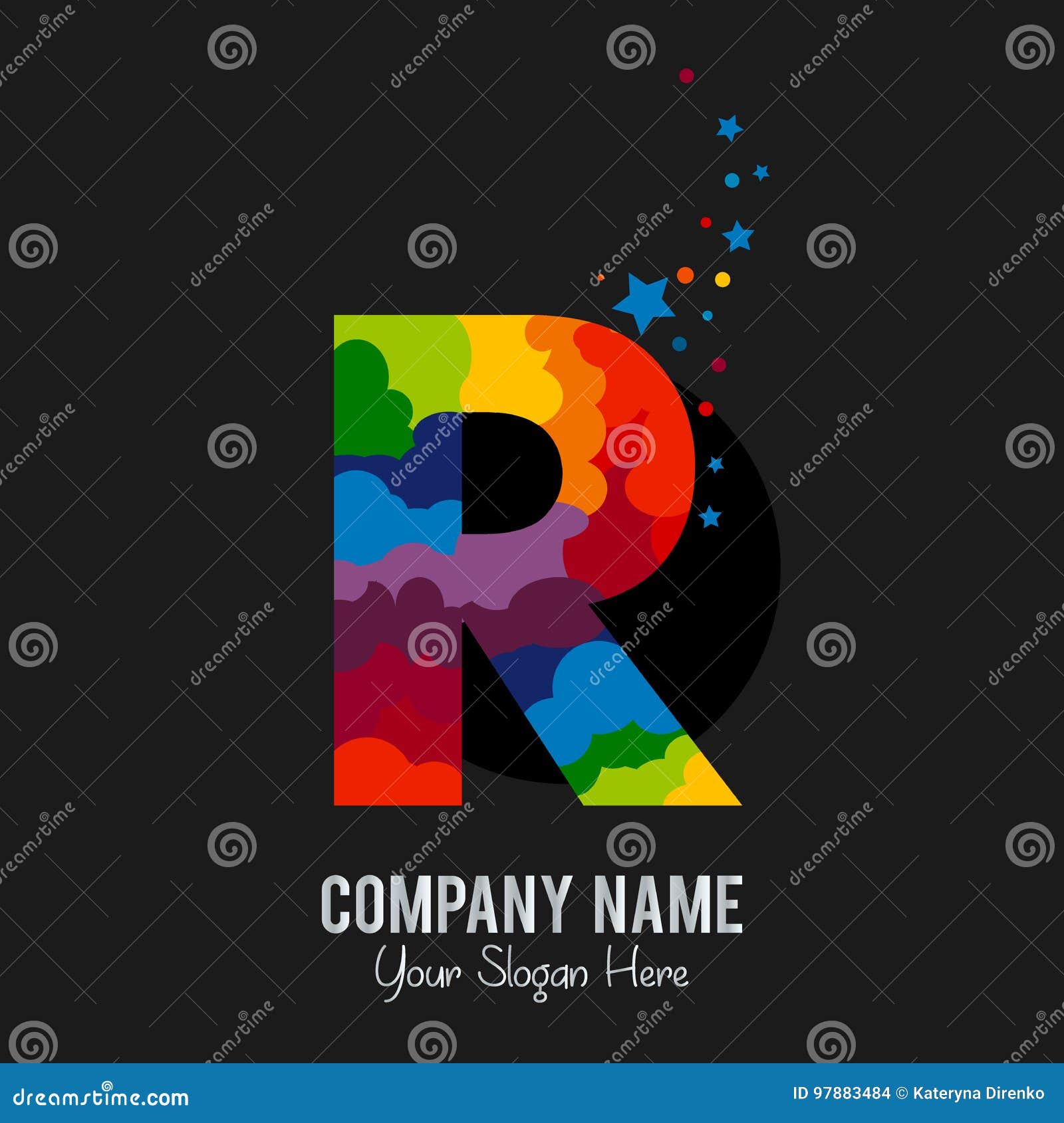 Lettre R Logo Template Design Vector De Rockline Illustration de ...