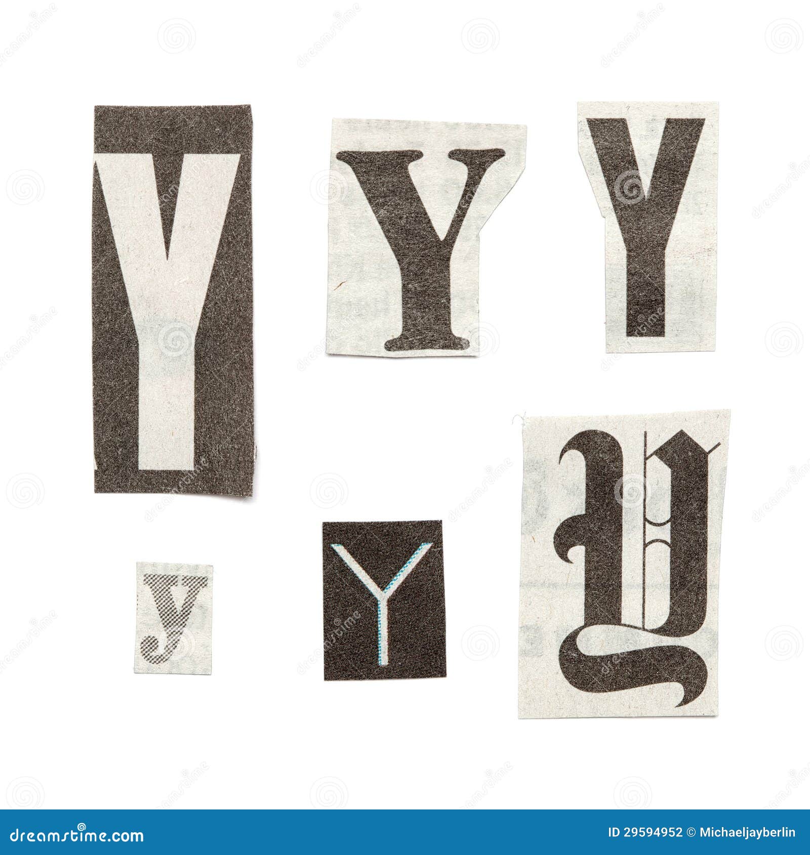 Lettres de journal photo stock. Image du découpage, chantage - 29594952