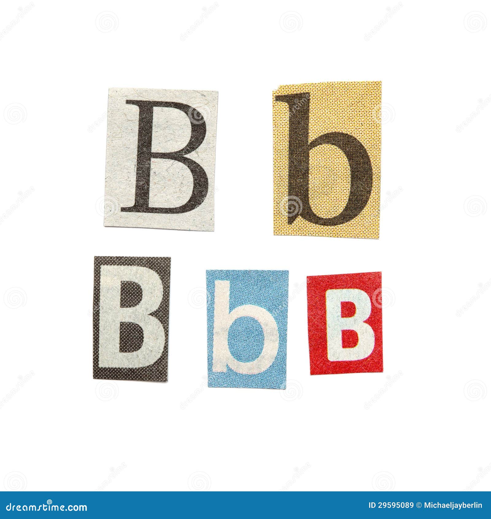 Lettres de journal image stock. Image du isolement, chantage - 29595089