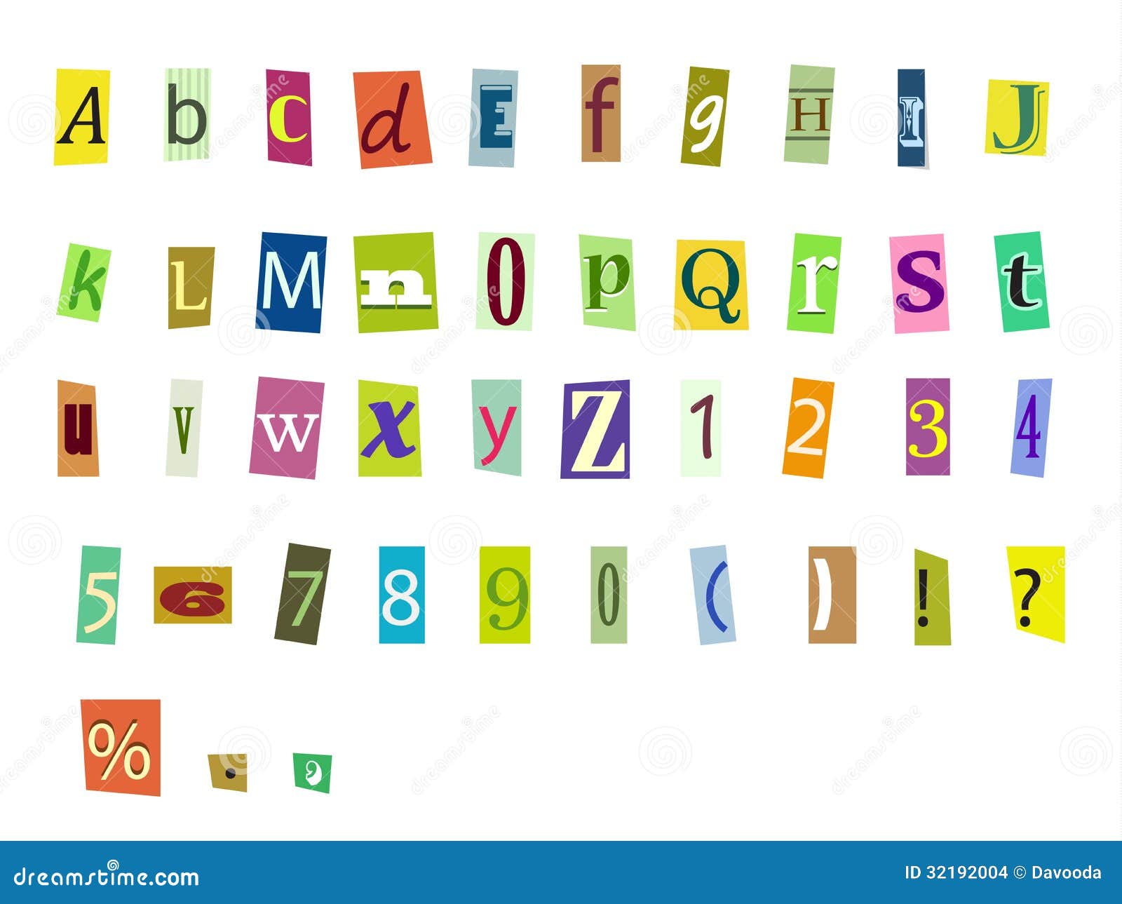 Lettres de magazine illustration de vecteur. Illustration of numéro ...