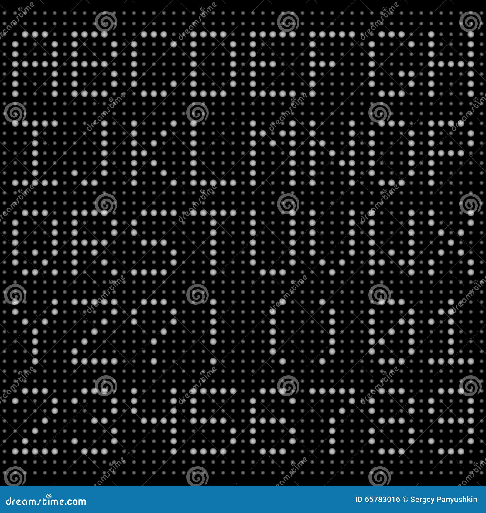 Lettres Et Nombres Du Tableau Indicateur LED Illustration de Vecteur ...