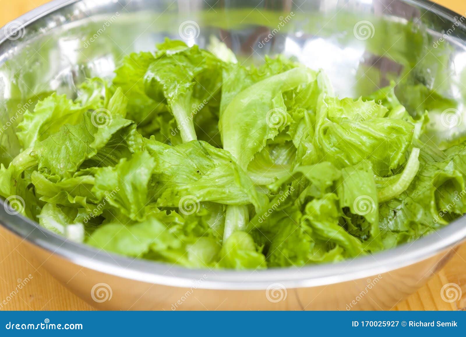 Lettuce in bowl stock image. Image of gastronomy, salad - 170025927