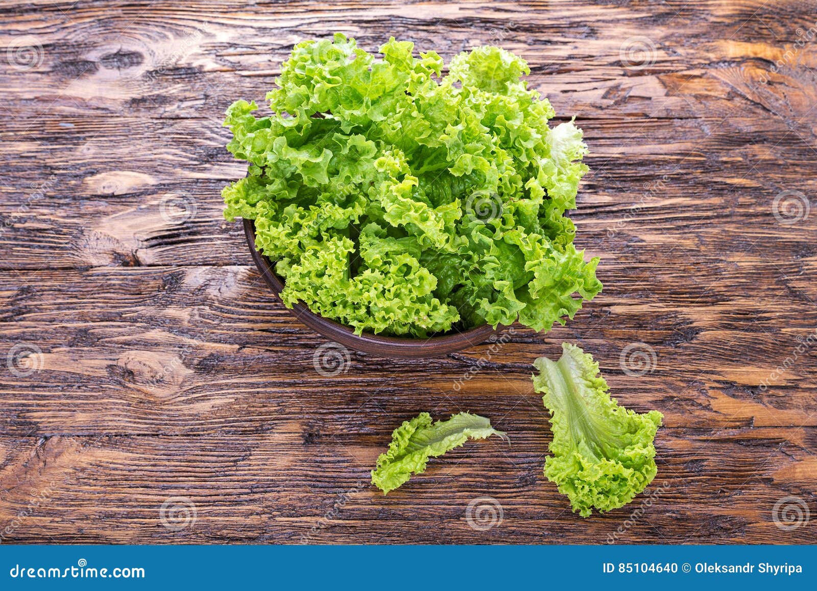 Lettuce on the table stock photo. Image of vegetable - 85104640