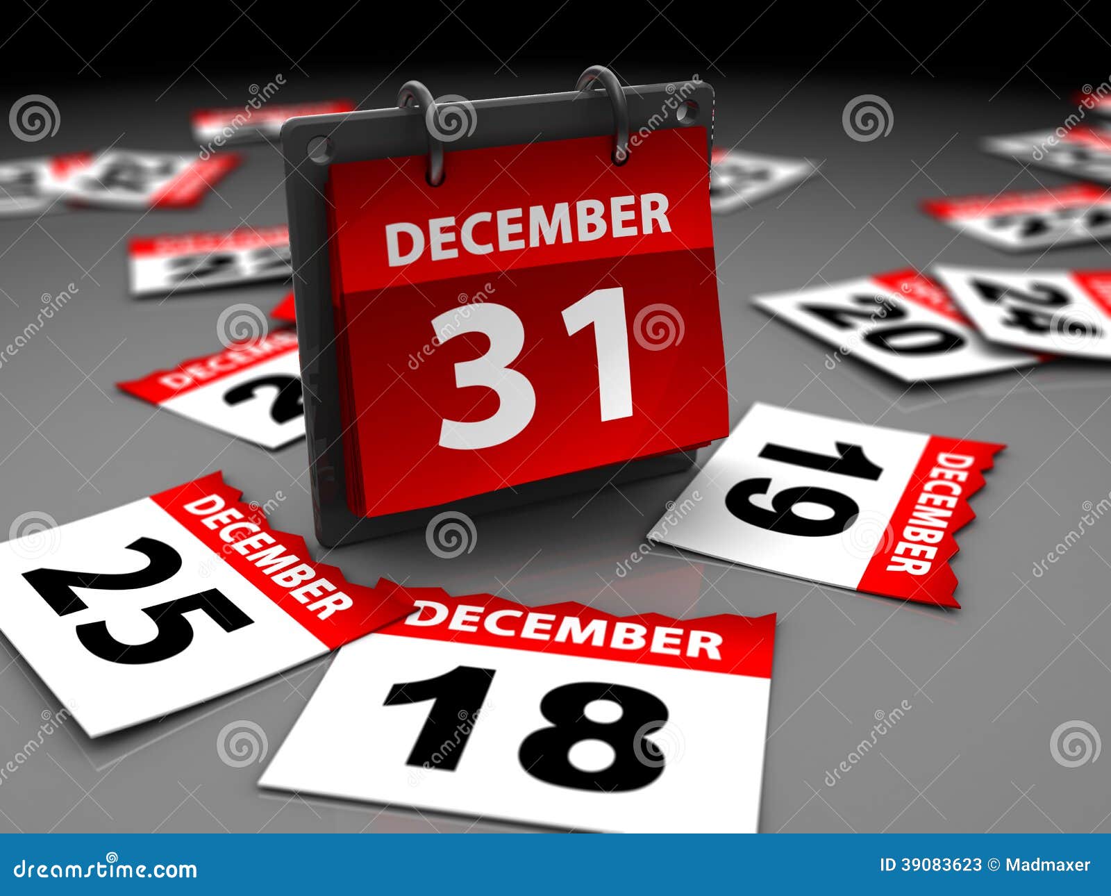 Letzter Tag des Jahres stock abbildung. Illustration von karte - 39083623