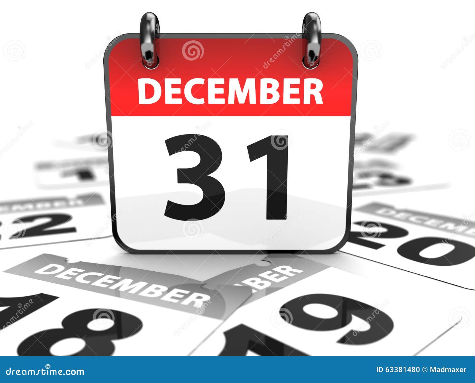 Letzter Tag des Jahres stock abbildung. Illustration von planung - 63381480