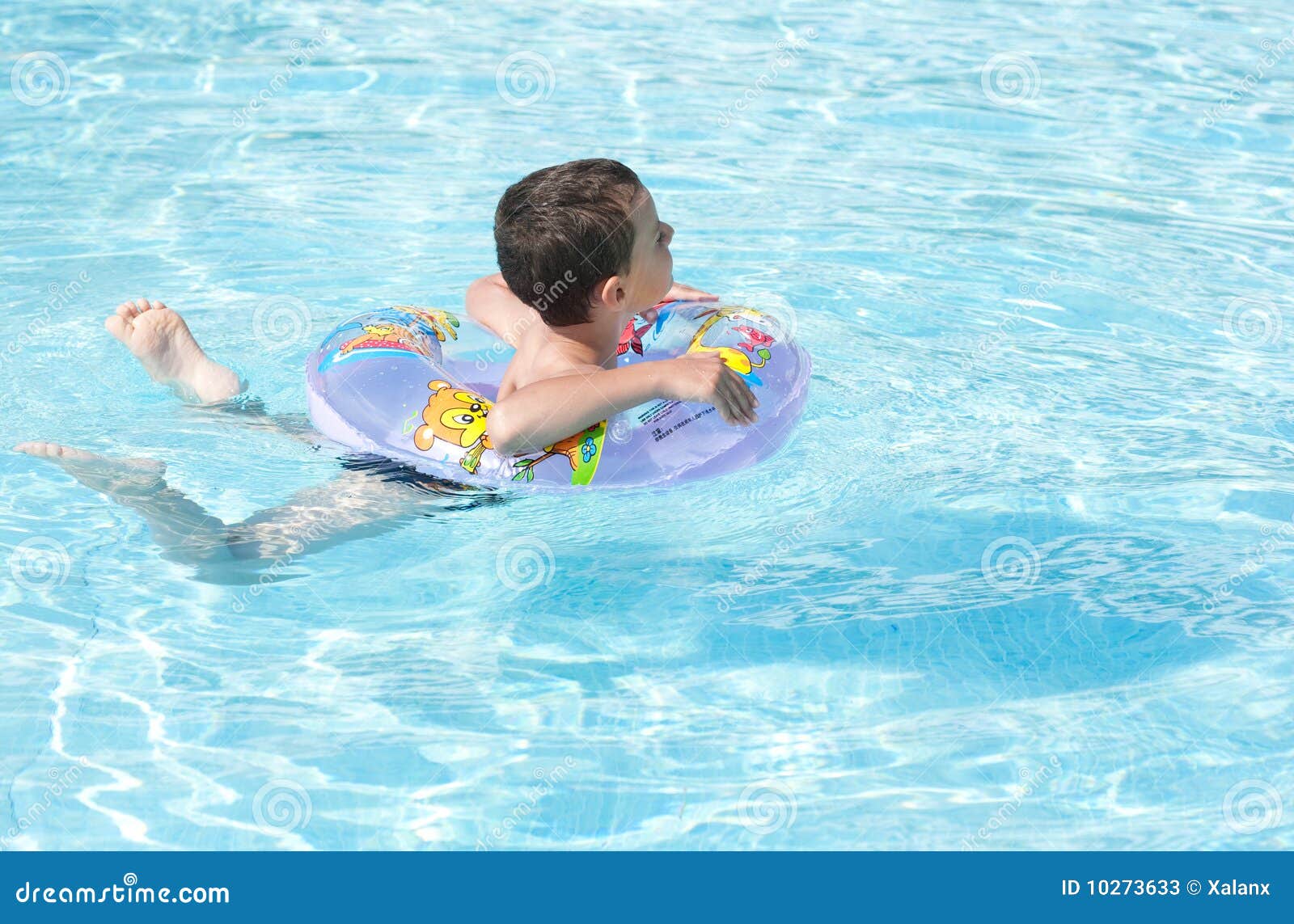 Leuk Jong Geitje Dat in Pool Zwemt Stock Afbeelding - Image of kind ...