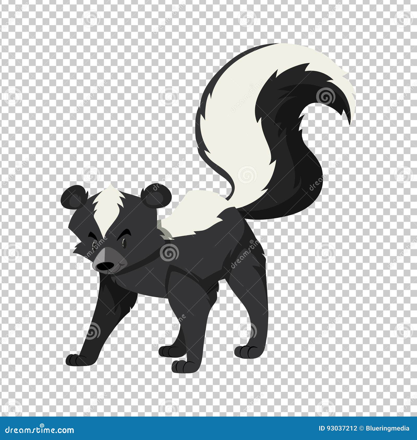 Leuk Stinkdier Op Transparante Achtergrond Vector Illustratie ...