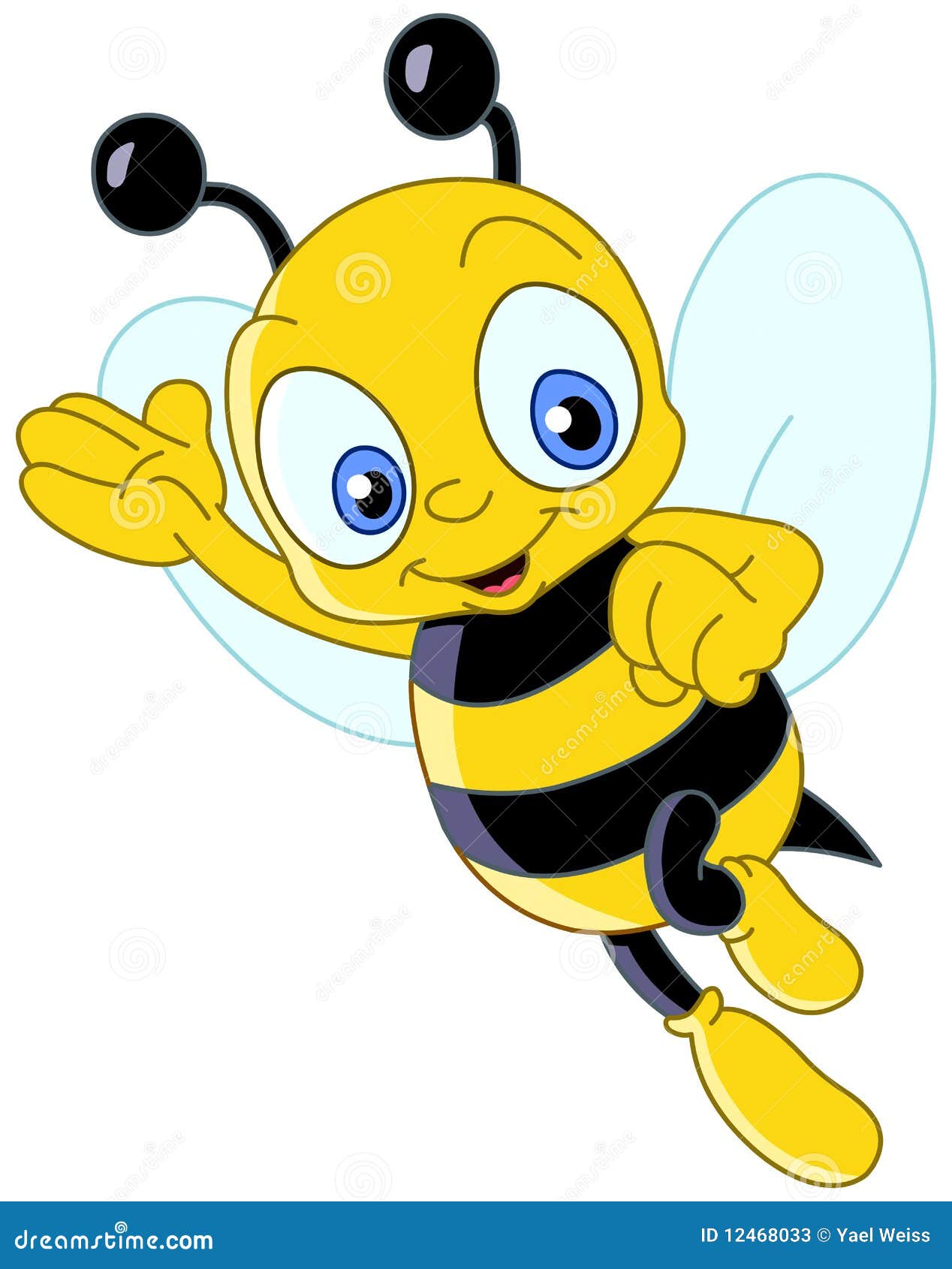 Leuke bij vector illustratie. Illustration of dier, presentatie - 12468033