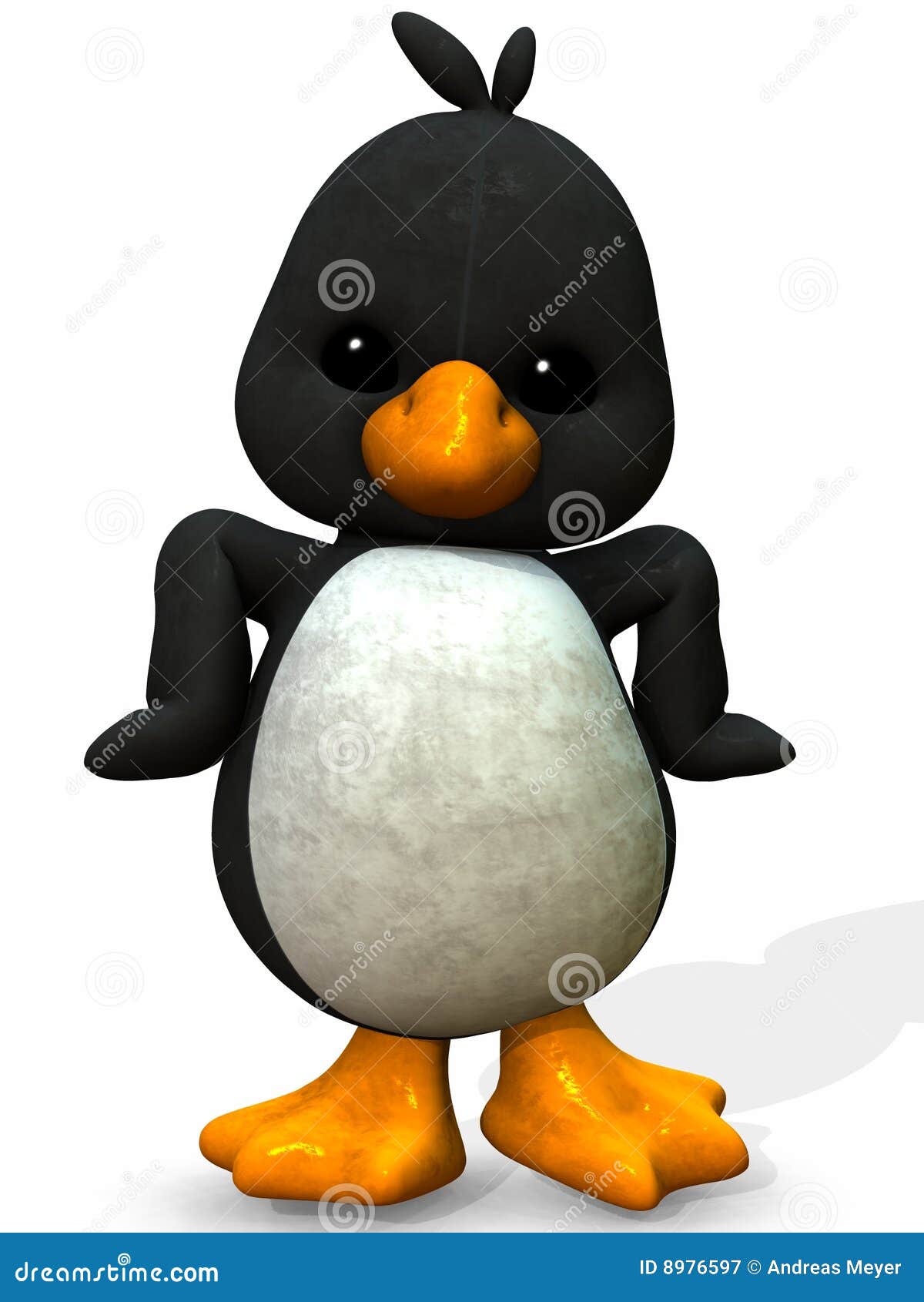 Leuke Eend - Toon Figure stock illustratie. Illustration of leuk - 8976597