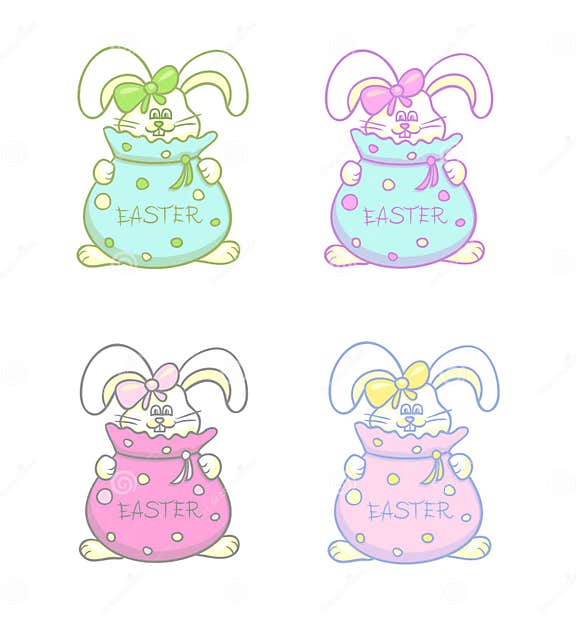 Leuke Pasen-attributen stock illustratie. Illustration of groen - 113302068