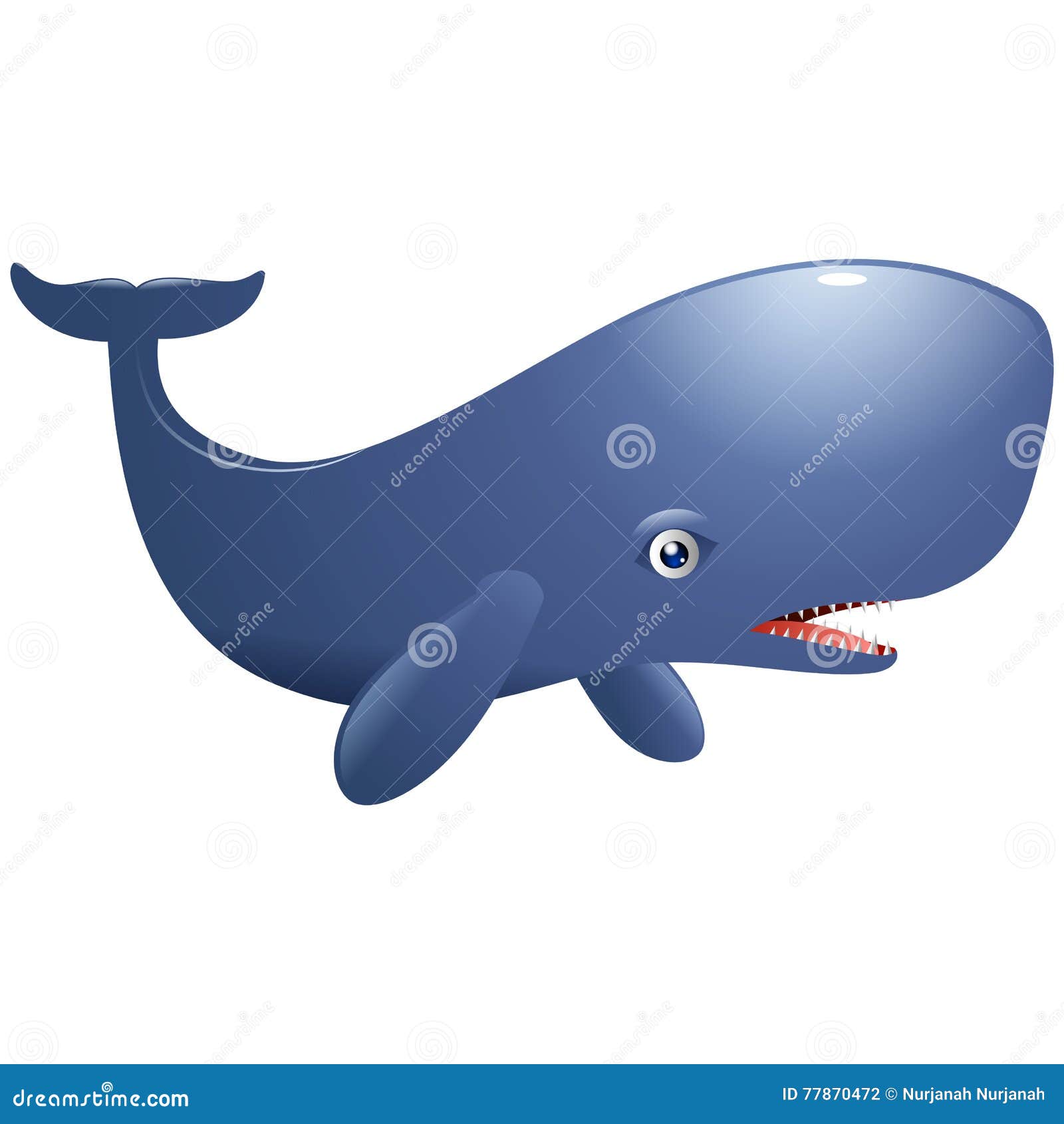 Leuke potvis vector illustratie. Illustration of karakter - 77870472