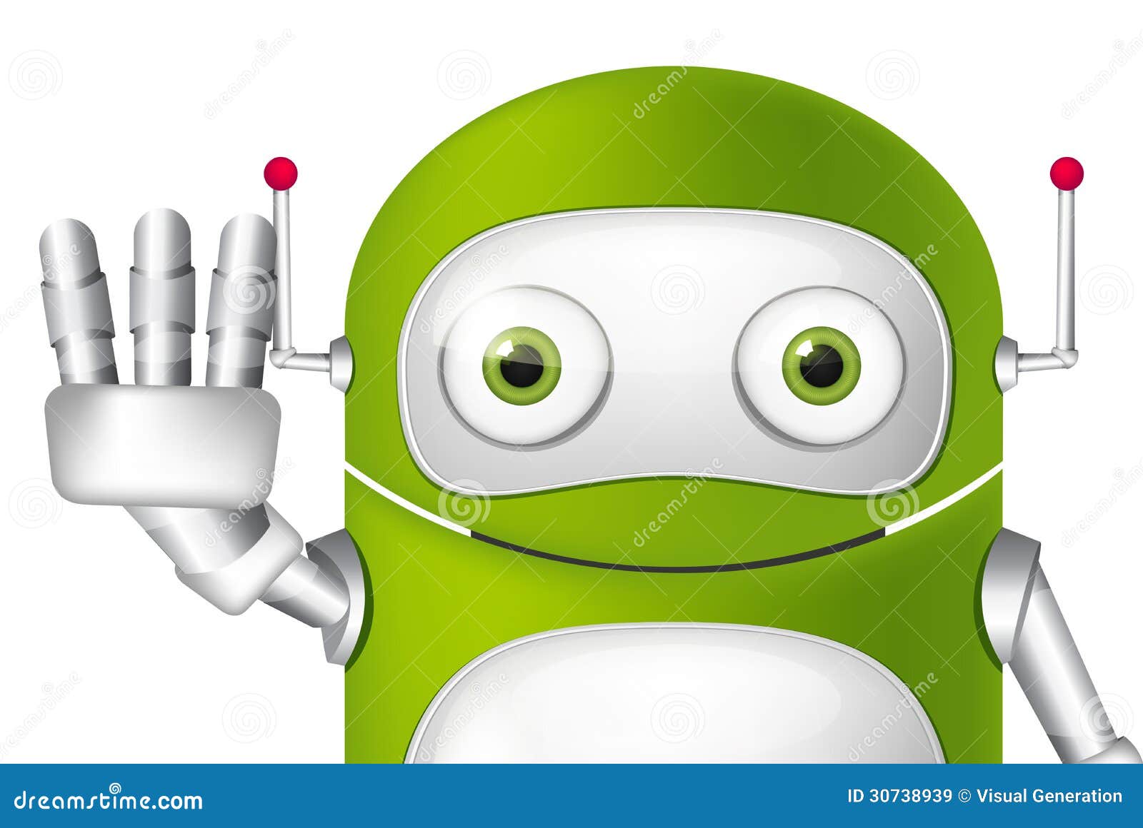 Leuke Robot stock illustratie. Illustration of humeur - 30738939