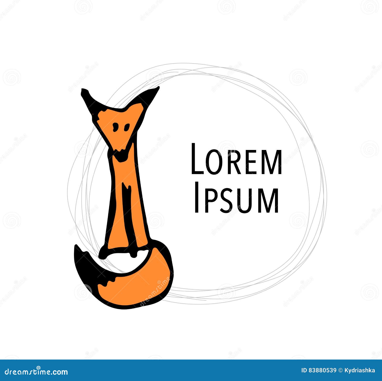 Leuke Vos, Schets Voor Uw Ontwerp Vector Illustratie - Illustration of ...