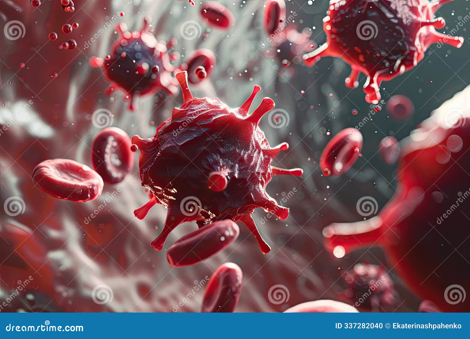 Leukocytes, Aggressive Immune Response with Leukocytes Destroying ...