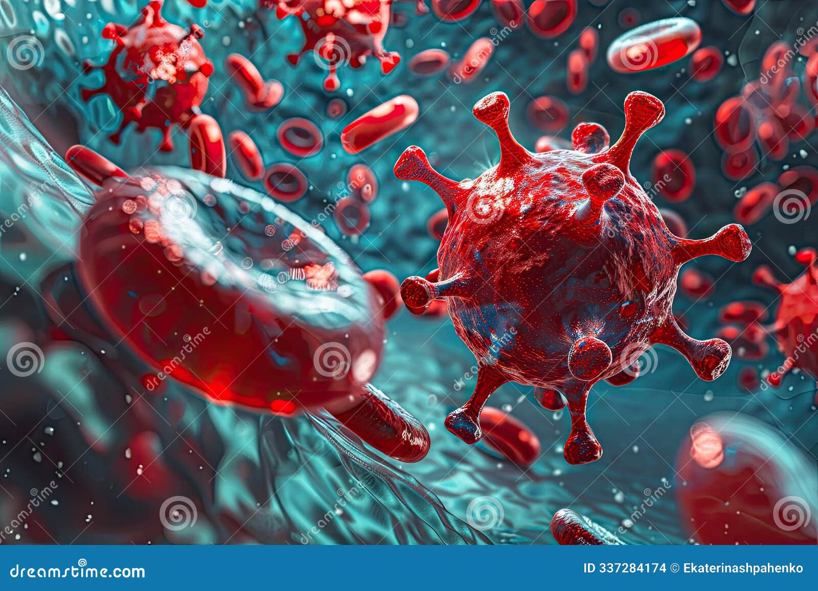 Leukocytes, Aggressive Immune Response with Leukocytes Destroying ...