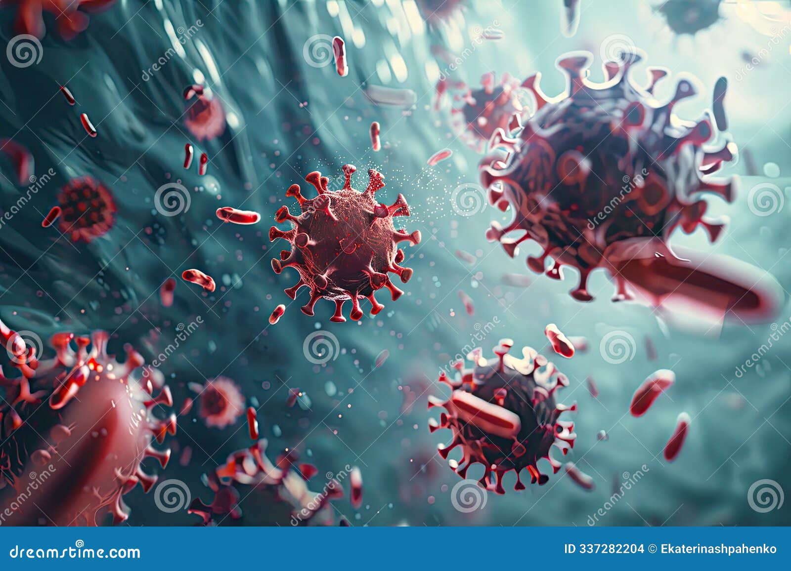 Leukocytes, Aggressive Immune Response with Leukocytes Destroying ...