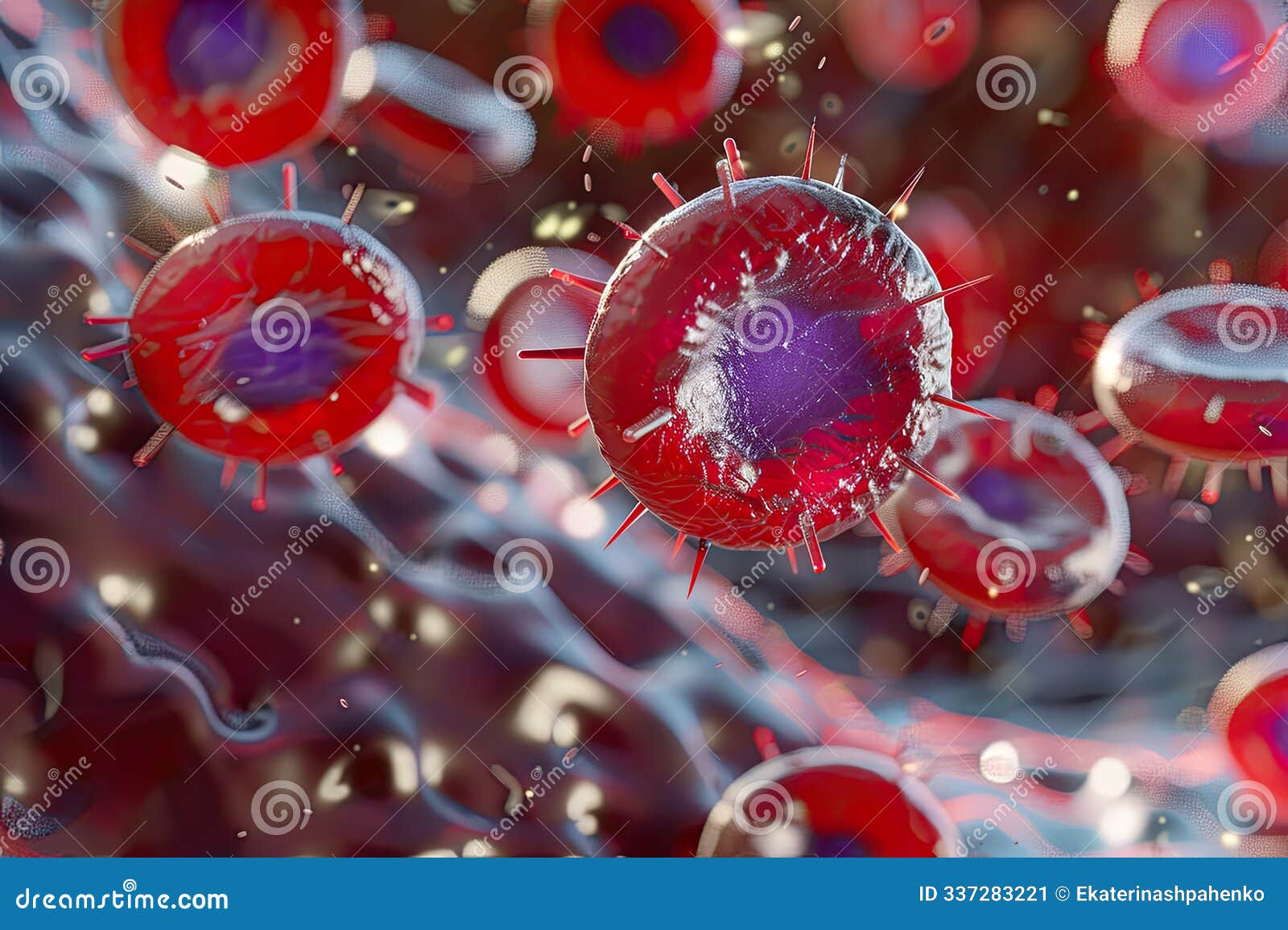 Leukocytes, Aggressive Immune Response with Leukocytes Destroying ...
