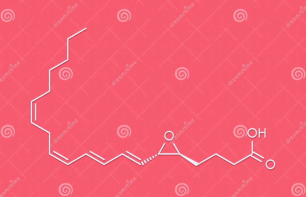 Leukotriene A4 LTA4 Molecule. Skeletal Formula. Stock Illustration ...