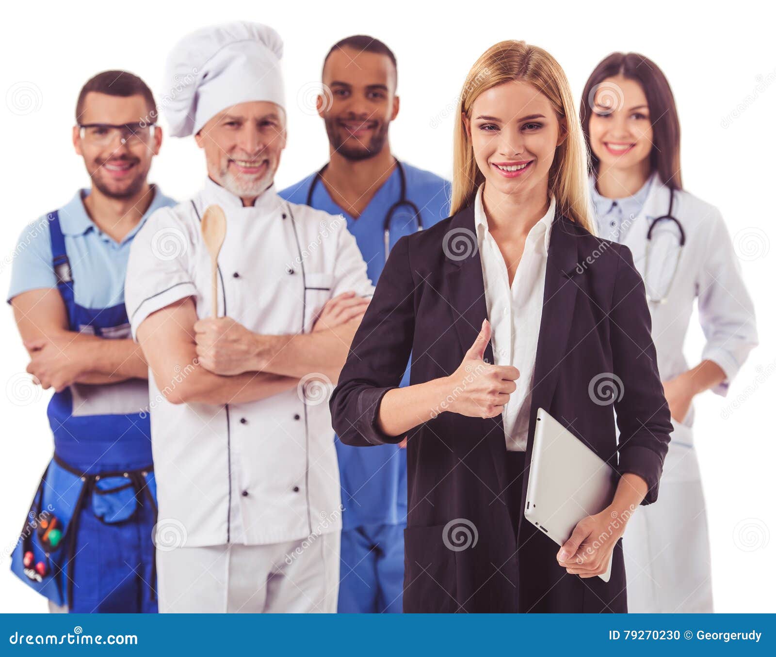 Leute Der Verschiedenen Berufe Stockfoto - Bild von blick, afrikanisch ...