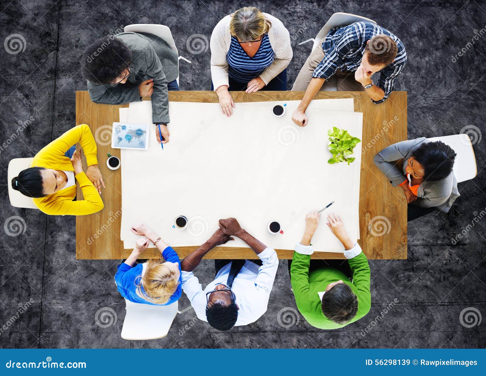 Leute, Die Arbeits-Arbeitsplatz Team Concept Treffen Stockbild - Bild ...