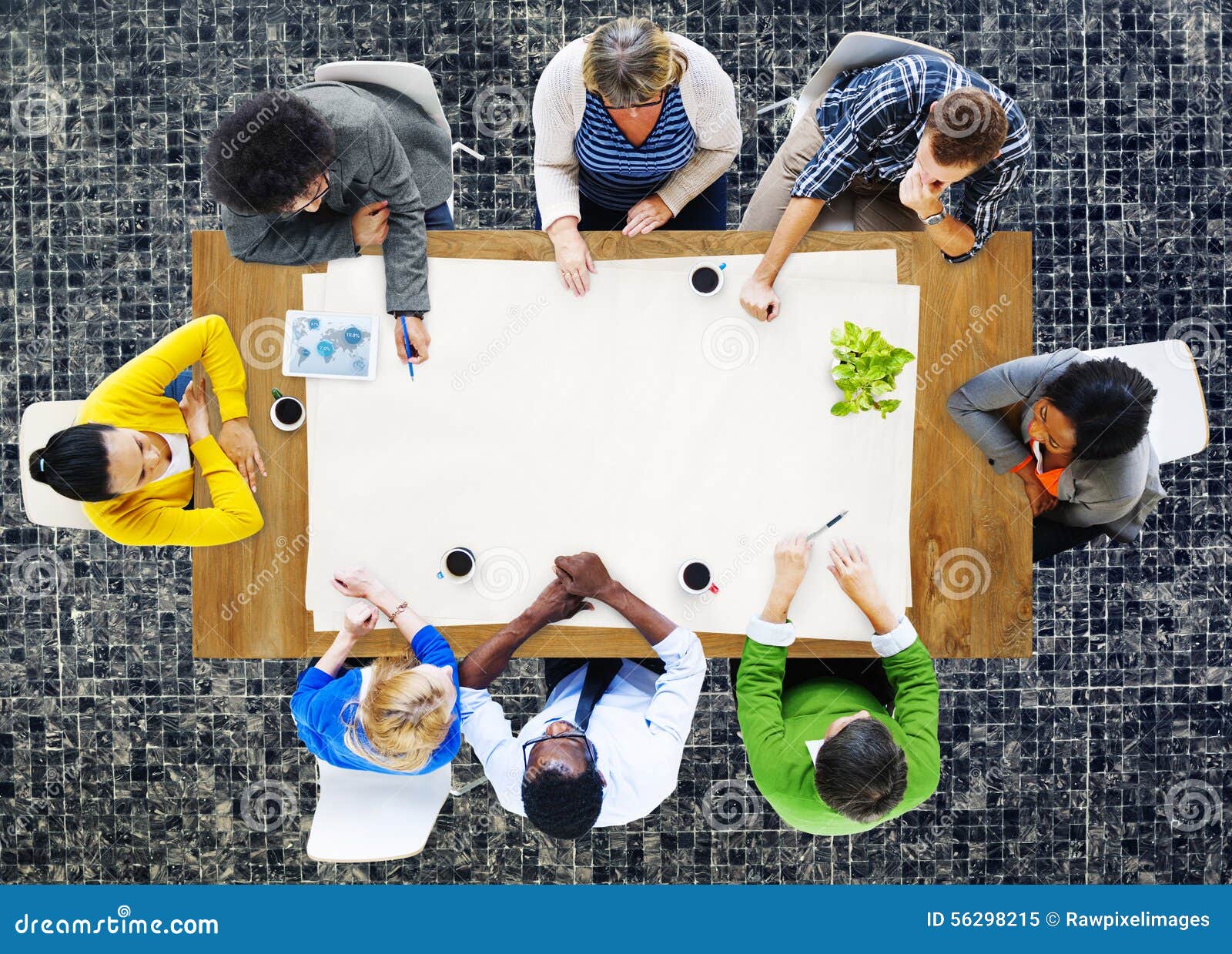 Leute, Die Arbeits-Arbeitsplatz Team Concept Treffen Stockbild - Bild ...