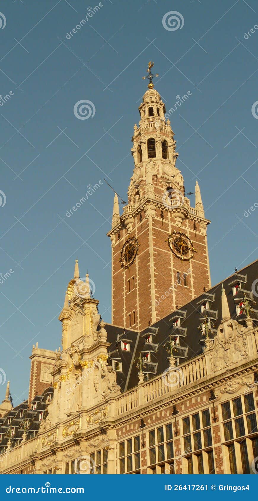Leuven University Library Exterior Stock Image - Image of market ...