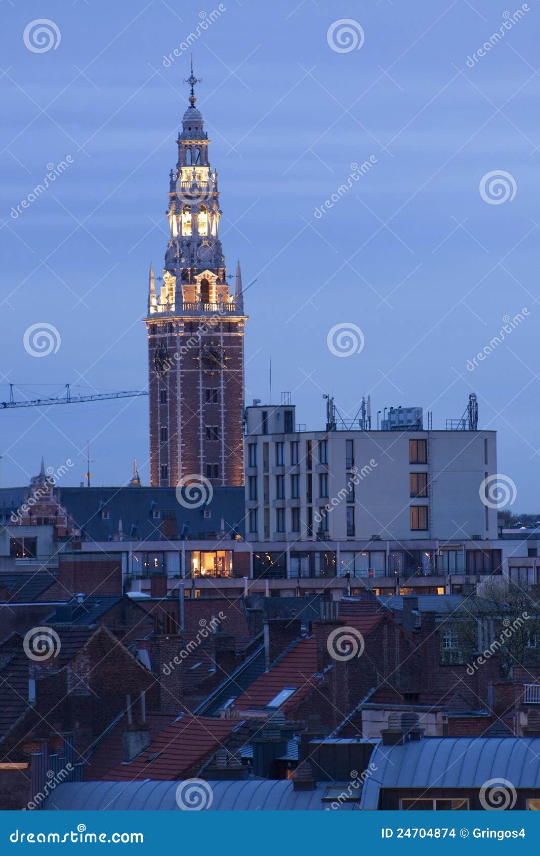 Leuven University Library Tower Exterior Stock Photo - Image of design ...