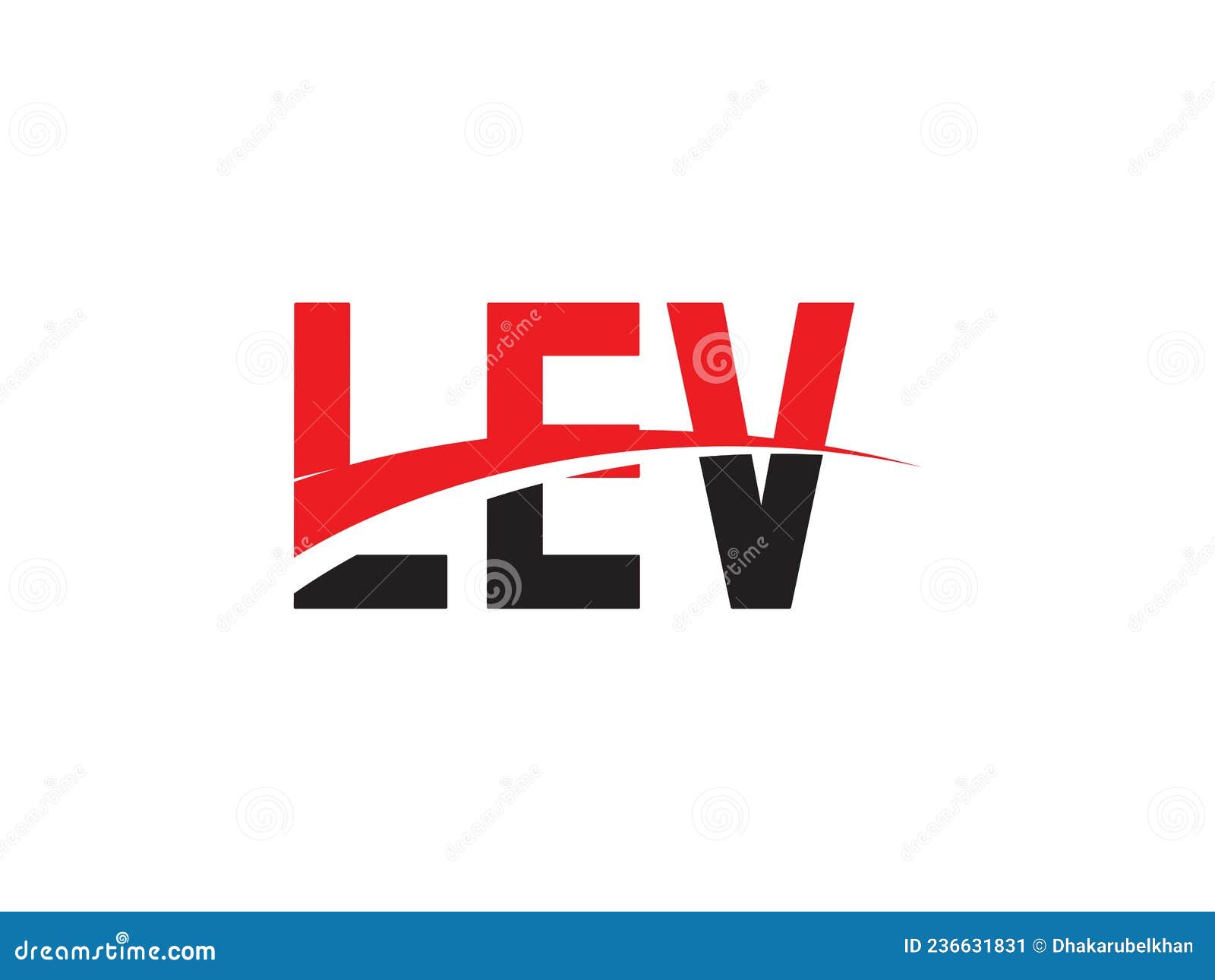 LEV Letter Initial Logo Design Stock Vector - Illustration of ...