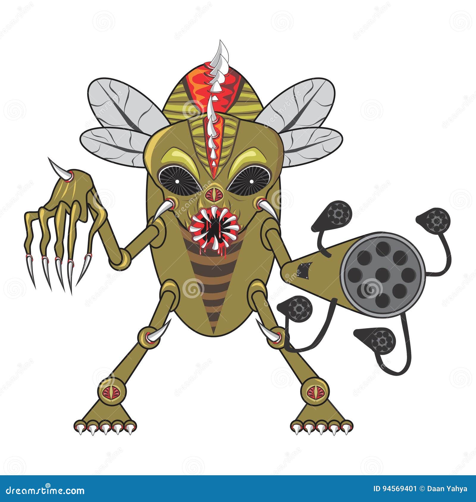 Levande Döden Buggar Cartoon2 Stock Illustrationer - Illustration av ...