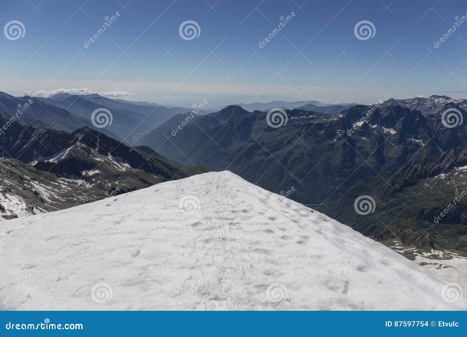 Levanna glaciar stock photo. Image of peak, path, wall - 87597754