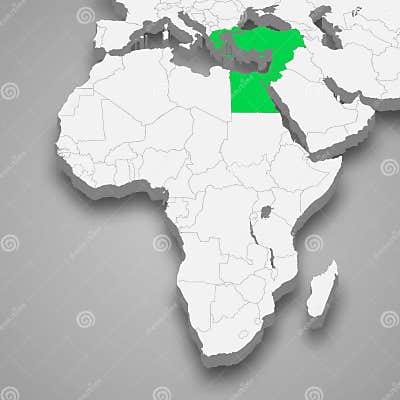 Levant Location within Asia 3d Map Stock Vector - Illustration of ...