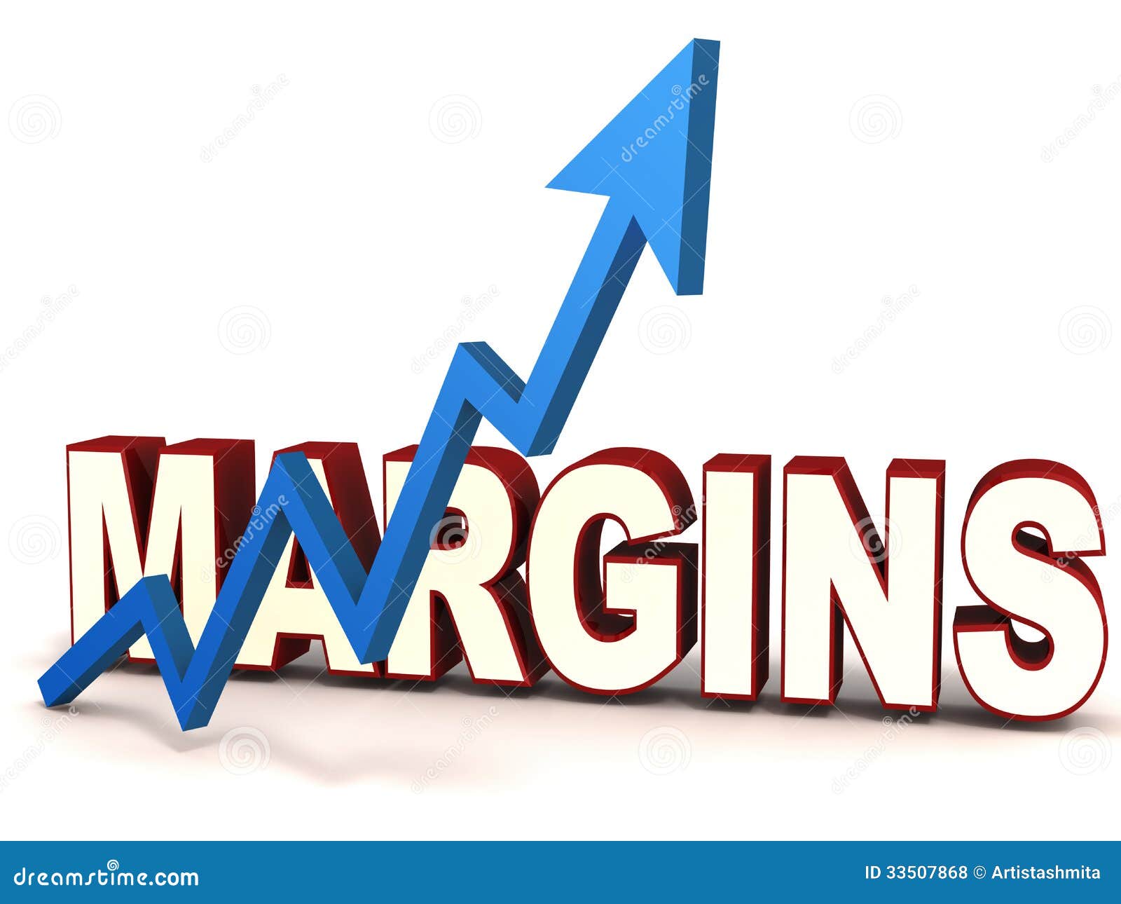 Levantamiento del margen stock de ilustración. Ilustración de aumento ...