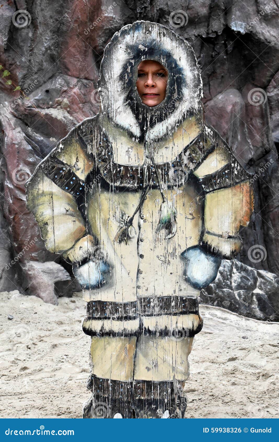 Levante-se De Um Manequim Eskimo Foto de Stock - Imagem de burro ...