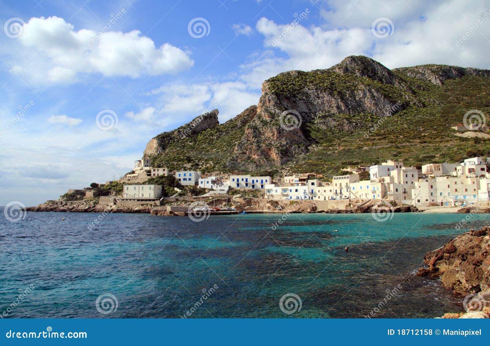 Levanzo stock photo. Image of water, island, trapani - 18712158