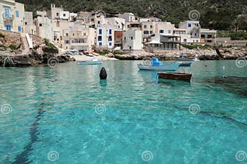 Levanzo stock image. Image of houses, formica, destination - 19727705